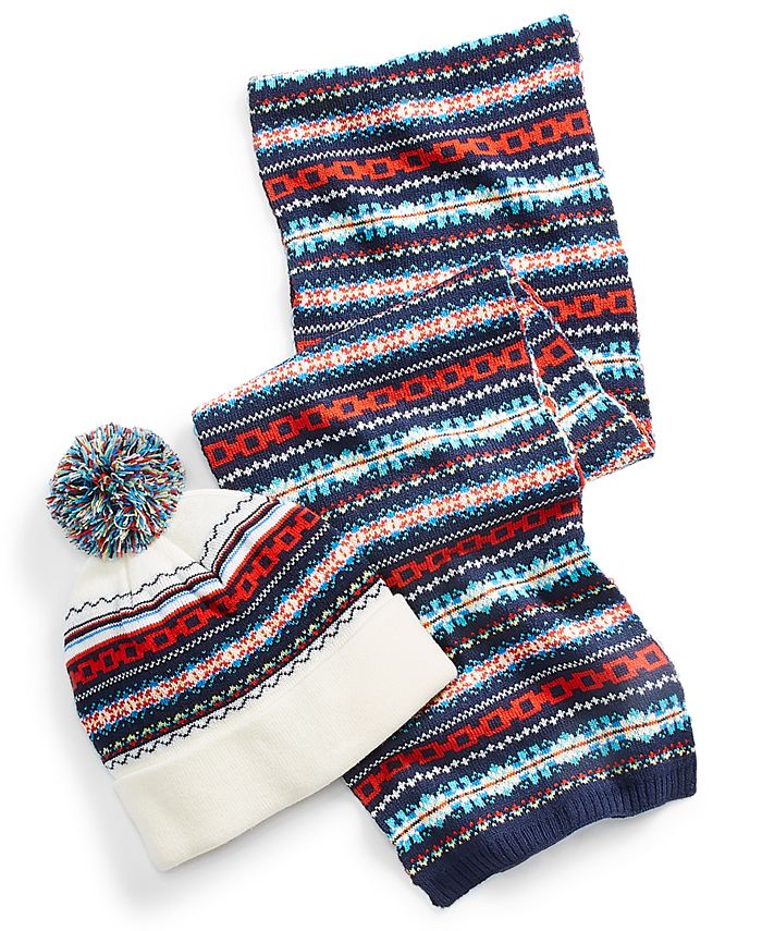 Club Room Men's Plaid Scarf & Beanie Set, Created for Macy's - Macy's