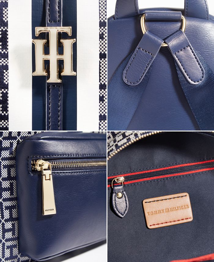 Tommy Hilfiger Jaden Plus Signature Monogram Backpack - Macy's