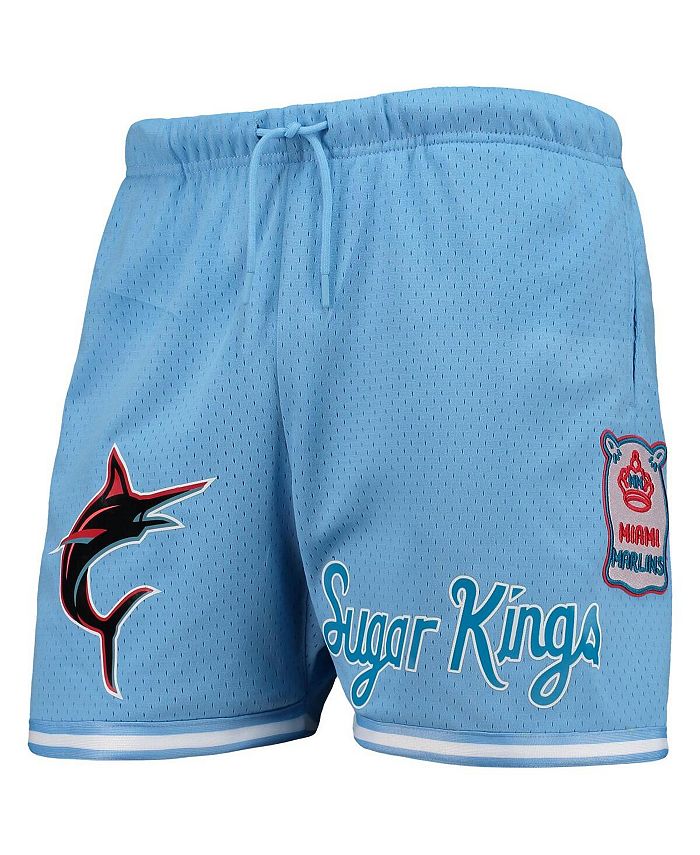 Pro Standard Men's Light Blue Miami Marlins City Edition Mesh Shorts ...