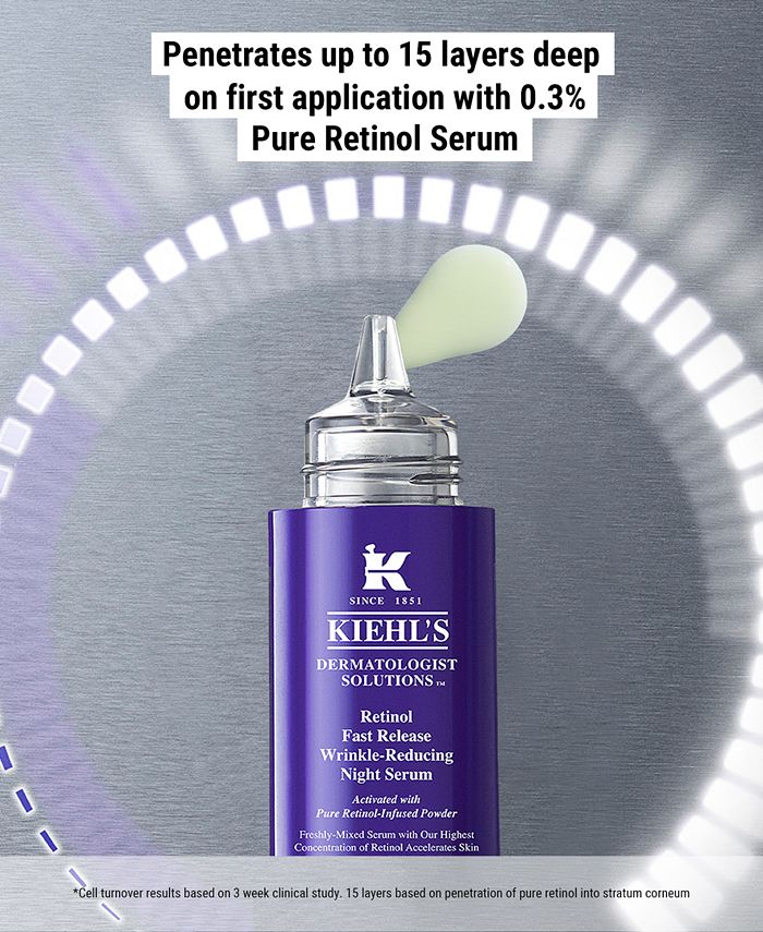 Kiehl's Since 1851 Retinol Fast Release Wrinkle-Reducing Night Serum, 0 ...