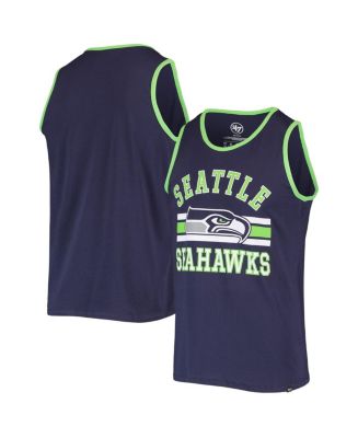 Men's '47 Brand College Navy Seattle Seahawks Edge Super Rival Tank Top ...