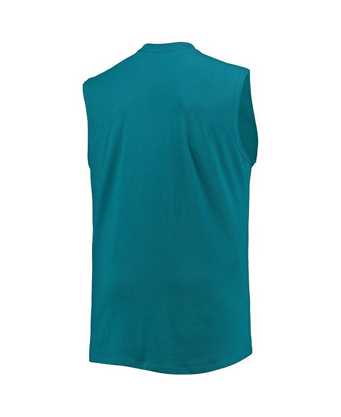 Profile Men's Teal Jacksonville Jaguars Big and Tall Muscle Tank Top ...
