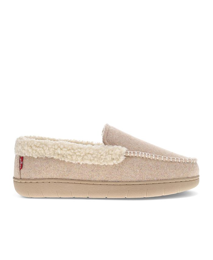Levi's Men's Roger Memory Foam Sherpa Venetian Slippers - Macy's