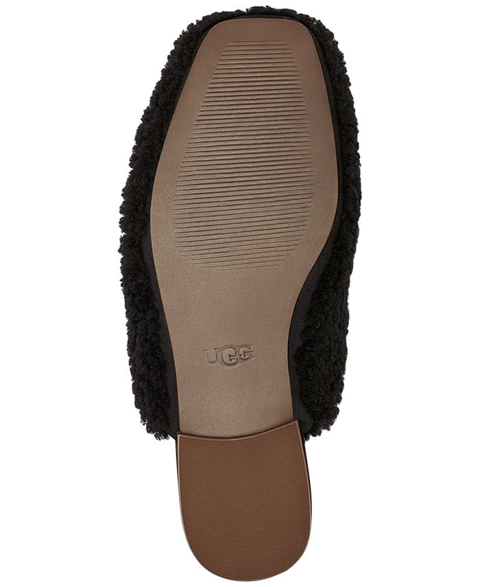 UGG® Women's Janaya Cozy Genuine Sheepskin-Topped Mules - Macy's