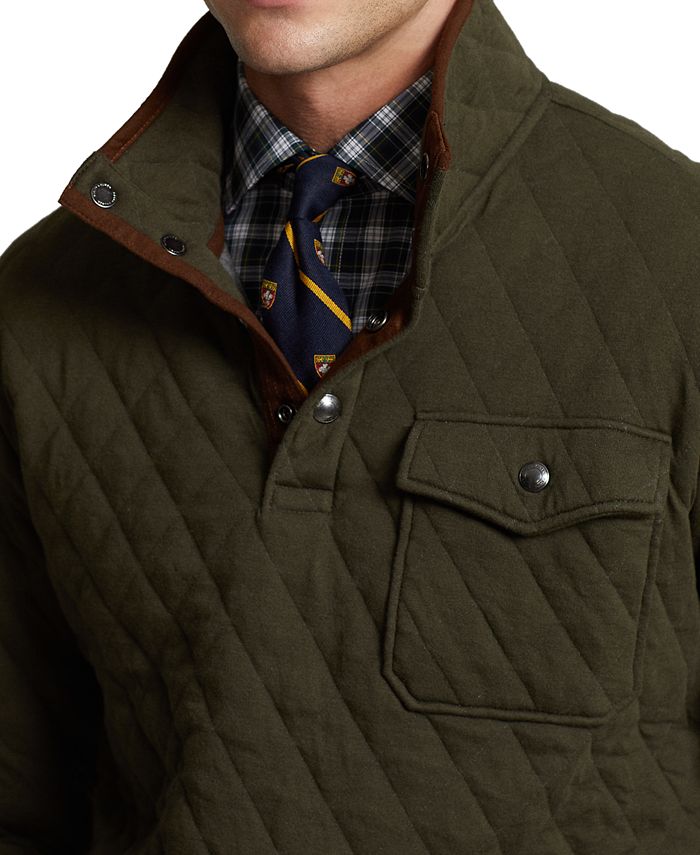 Polo Ralph Lauren Men's Quilted Luxury Jersey Pullover - Macy's