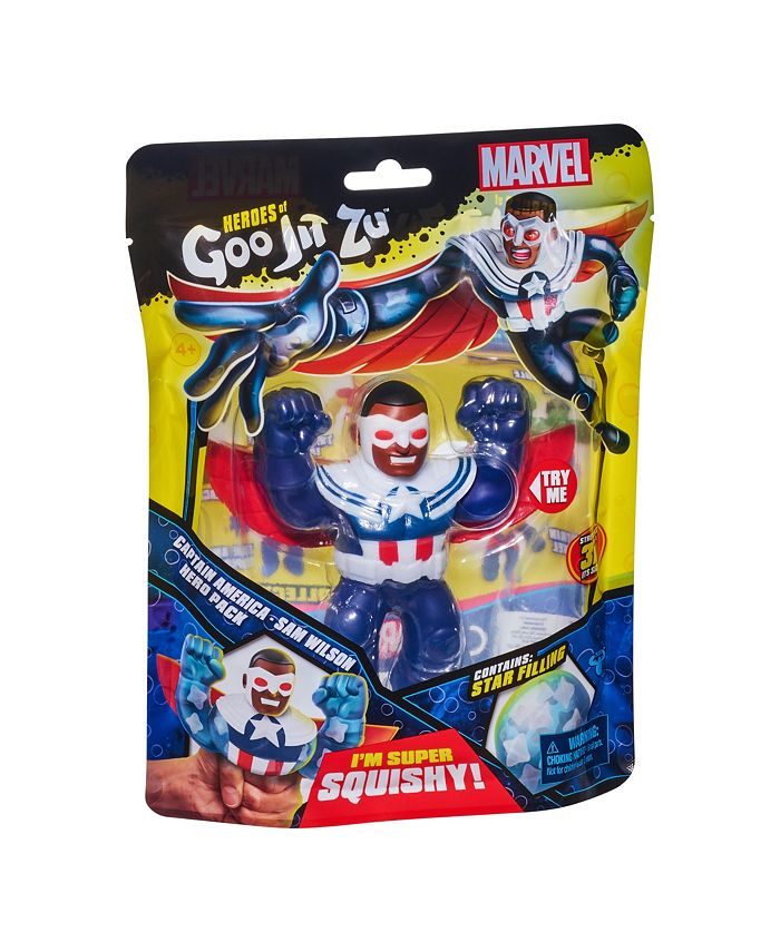 Heroes of Goo Jit Zu Marvel Hero Toy-Captain America-Sam Wilson - Macy's