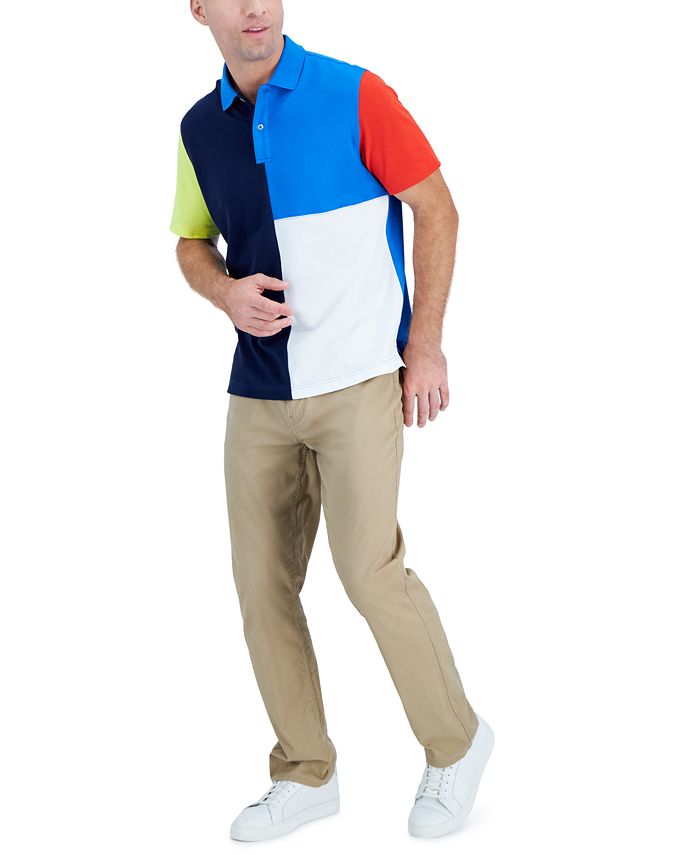 Club Room Men's Short-Sleeve Colorblocked Polo, Created for Macy's - Macy's