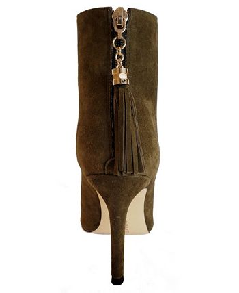 THINGS II COME Women's Bailee Luxurious Pointed High Heel Dress Booties ...