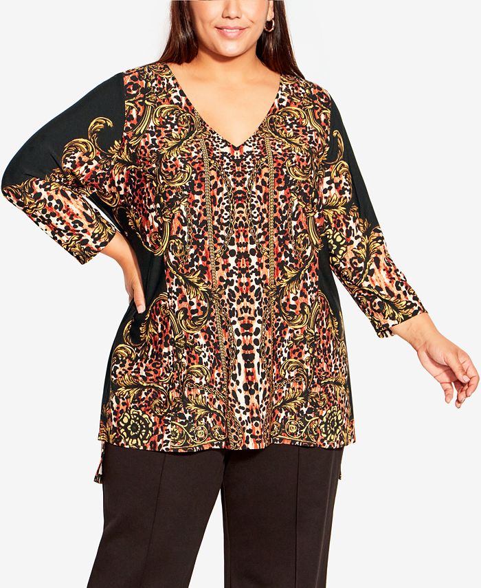 Avenue Plus Size Treasure Top - Macy's