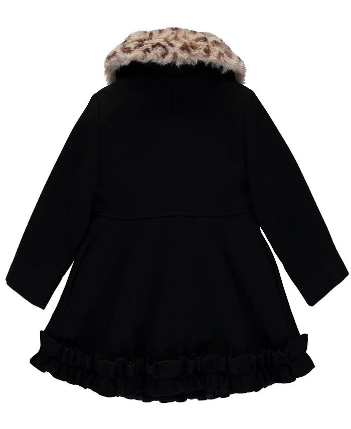 S Rothschild & CO Little Girls Ruffle Bottom Coat - Macy's