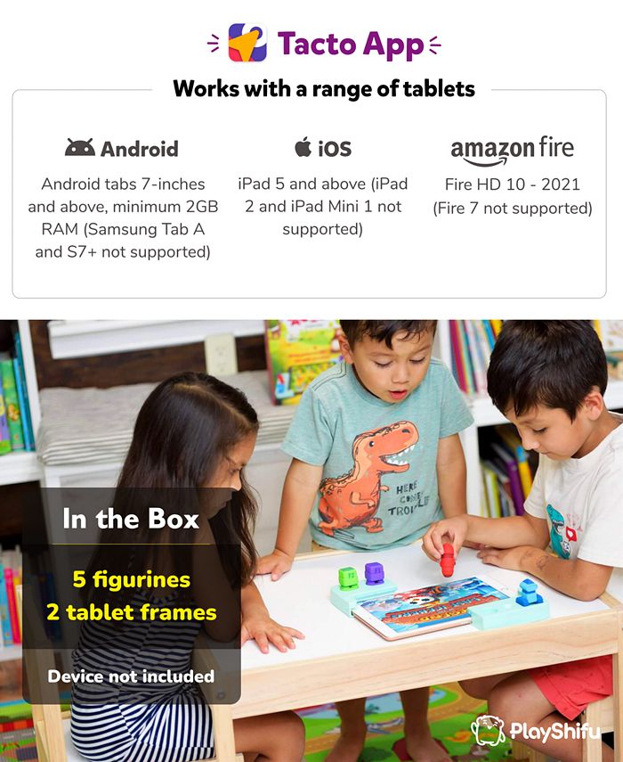 PlayShifu Tacto Coding Stem Interactive Coding Game Set, 7 Pieces - Macy's