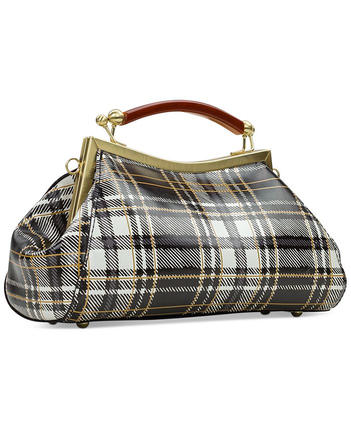 Patricia Nash Kelmscott Frame Small Leather Satchel - Macy's