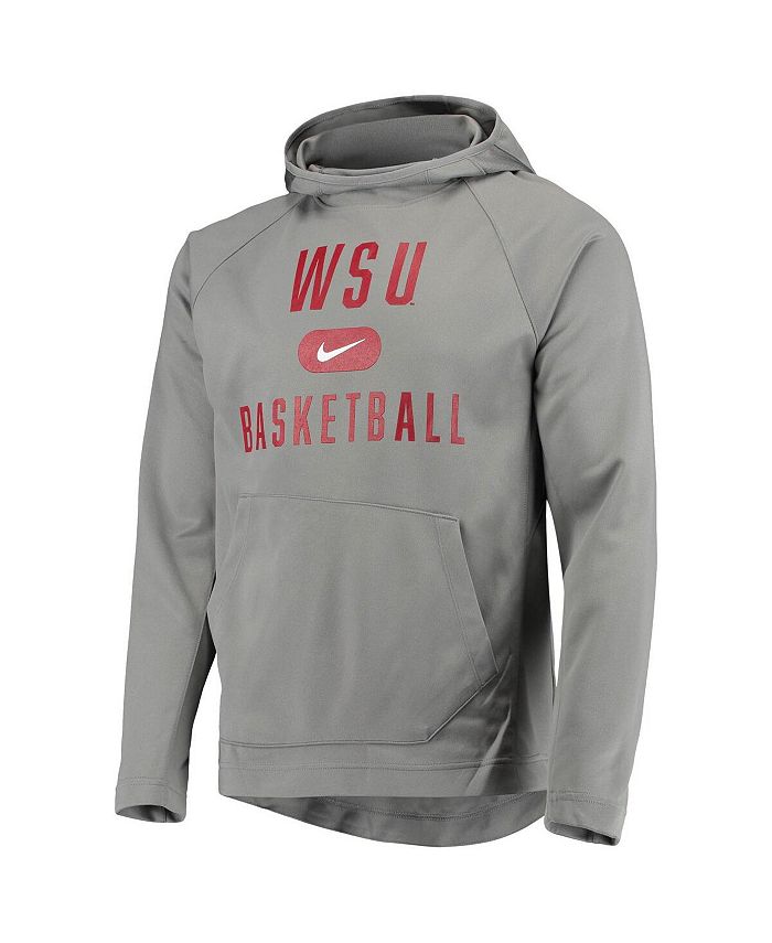 Nike Men's Charcoal Washington State Cougars Spotlight Performance Raglan Pullover Hoodie - Macy's
