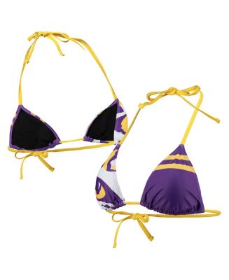 Women's FOCO Purple LSU Tigers Wordmark Bikini Top - Macy's