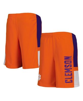 Big Boys Orange Clemson Tigers Lateral Mesh Performance Shorts - Macy's