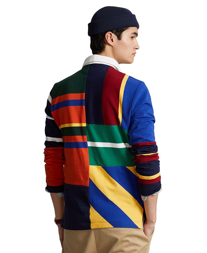 Polo Ralph Lauren Men's Classic-Fit Patchwork Rugby Shirt & Reviews ...