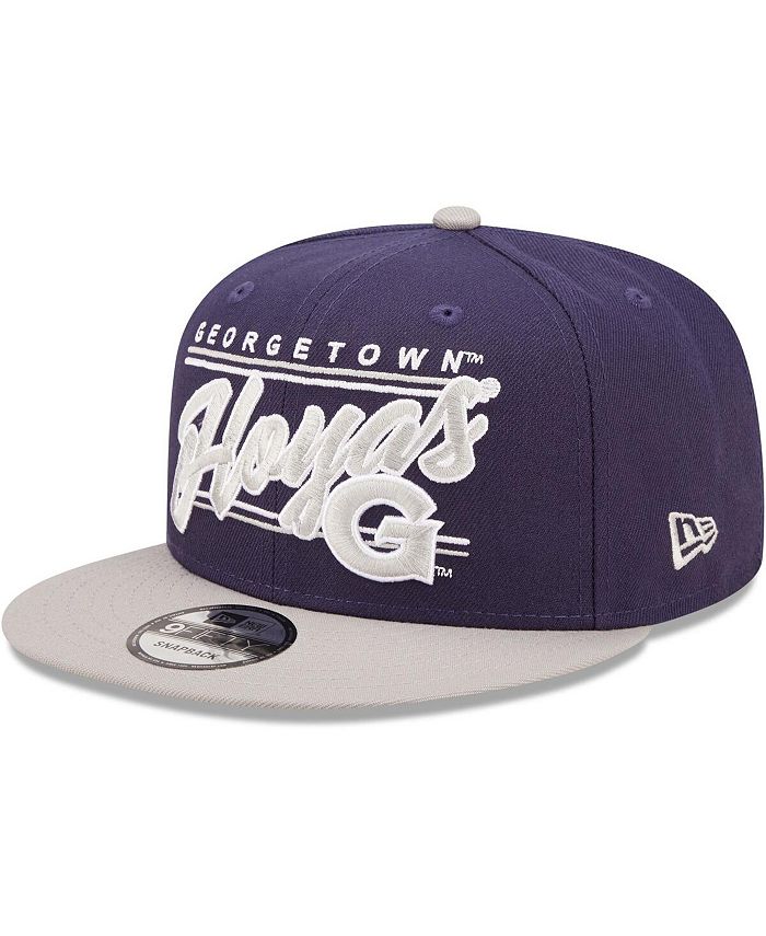 New Era Men's Navy Georgetown Hoyas Team Script 9FIFTY Snapback Hat ...