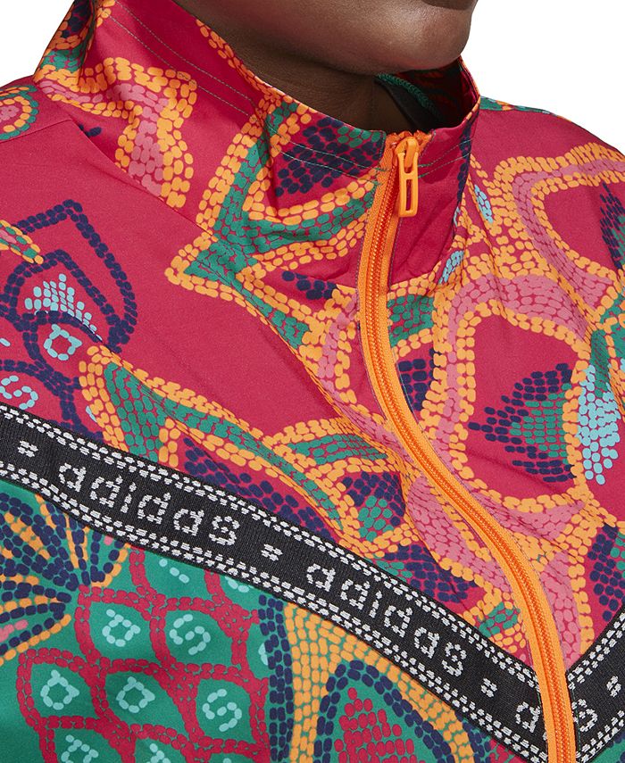 adidas Plus Size Farm Rio Printed Track Jacket & Reviews - Activewear ...