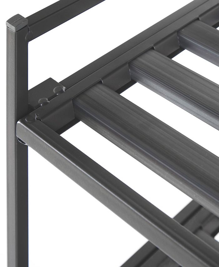 Seville Classics 3-Tier Stackable 9-Pair Resin Slat Shoe Rack - Macy's