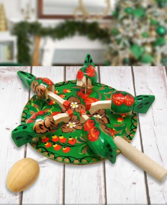 G.DeBrekht Pecking Chicken Hen Old, World Animated Spinning Decor - Macy's