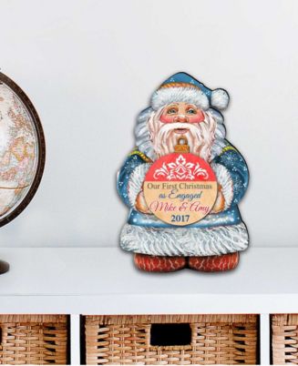 Designocracy My First Christmas Santa Christmas Holiday Outdoor Decor ...