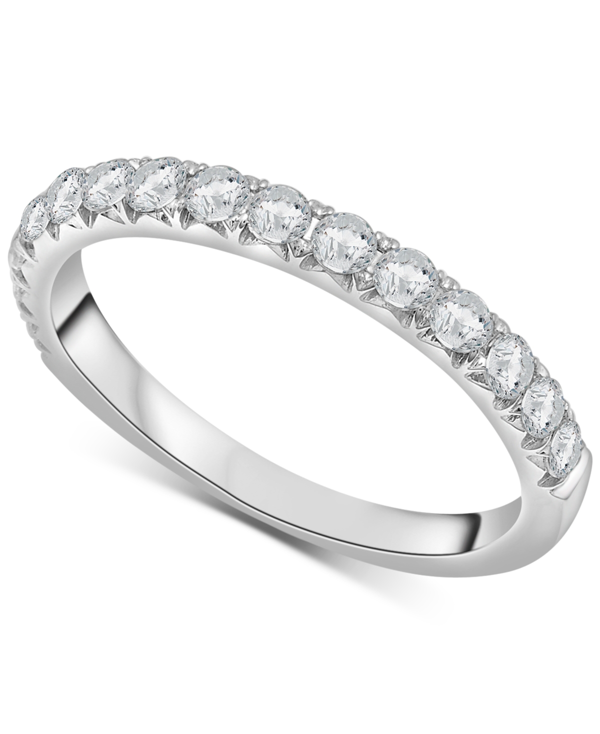 Click here for Diamond Half Circle Wedding Band (1/2 ct. t.w.) in... prices