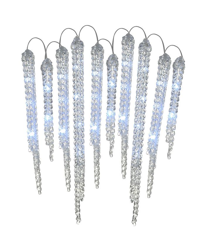 National Tree Company Crystal Icicles with LED Lights - Macy's