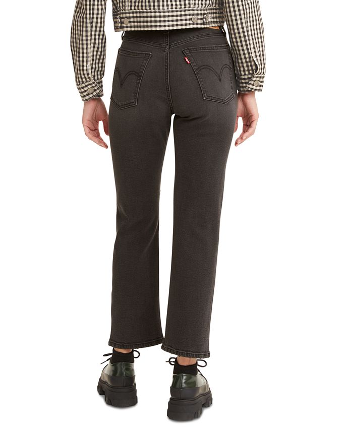 Levi's Women's Wedgie Straight-Leg High Rise Cropped Jeans - Macy's