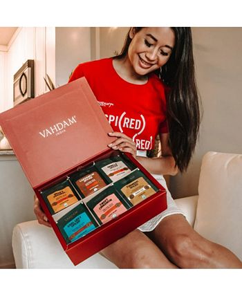 Vahdam Teas Chai Tea Variety Sampler Gift Set, 60 Long Leaf Pyramid Tea ...