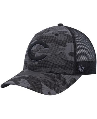 Men's '47 Camo, Charcoal Cincinnati Reds Tonal Trucker Snapback Hat ...