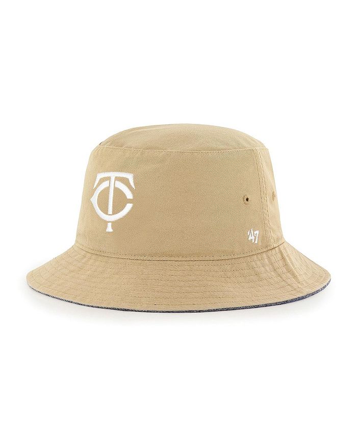 '47 Brand Men's '47 Khaki Minnesota Twins Chambray Ballpark Bucket Hat ...