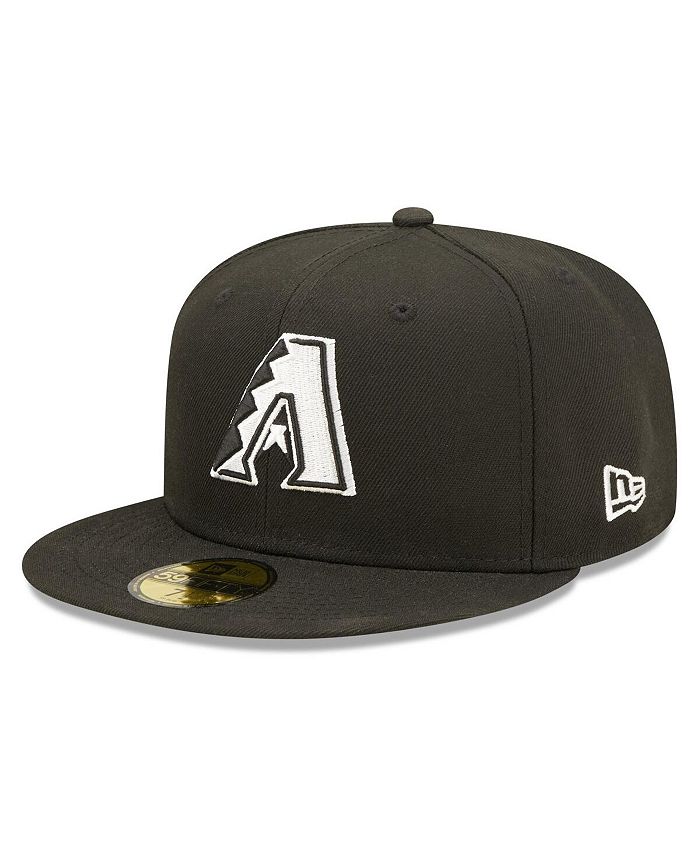 New Era Men's Black Arizona Diamondbacks Team Logo 59FIFTY Fitted Hat ...