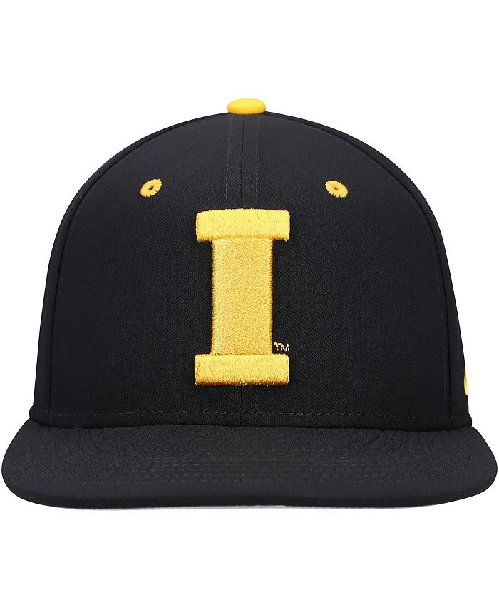 Nike Men's Black Iowa Hawkeyes Baseball True Performance Fitted Hat ...
