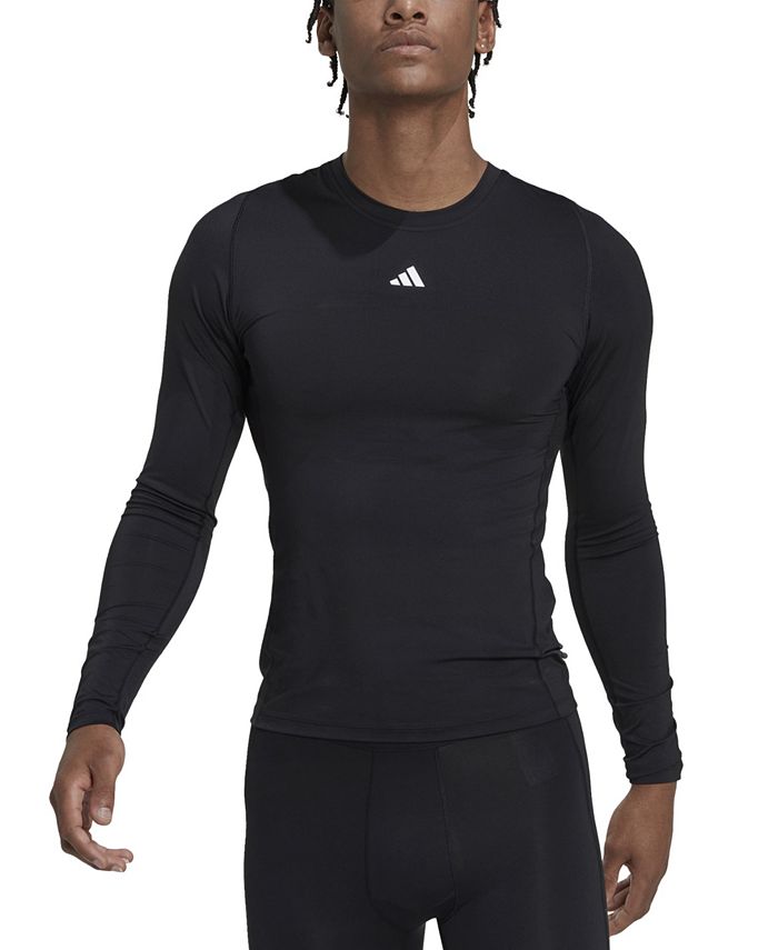 adidas Men's Techfit Performance Training Long-Sleeve T-Shirt - Macy's