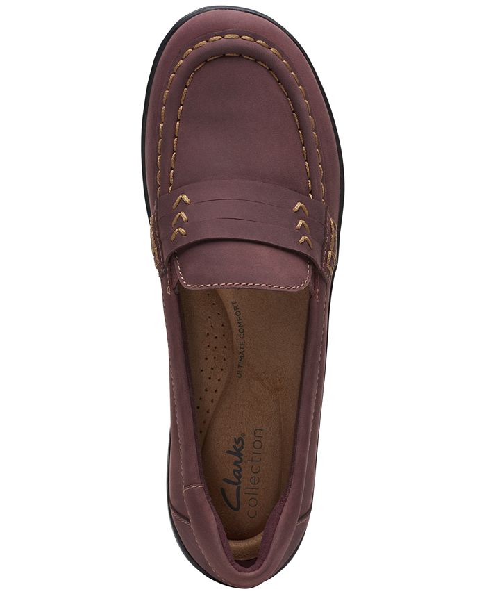 Clarks Women's Cora Shay Slip-On Moc-Toe Loafer Flats - Macy's