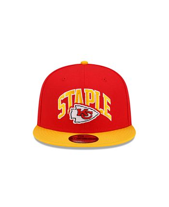 New Era Men's X Staple Red, Gold Kansas City Chiefs Pigeon 9Fifty ...