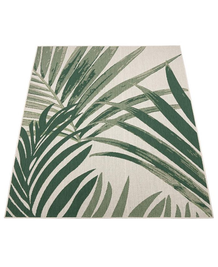 Paco Ostende Tropical Outdoor Rug Palm Tree Design - 24'' X 39'' - Macy's