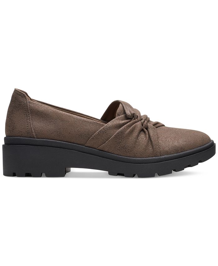 Clarks Women's Calla Style Ruched Slip-On Flats - Macy's