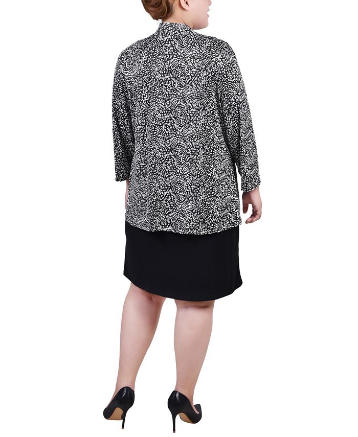 NY Collection Plus Size Dress Set, 2 Piece - Macy's