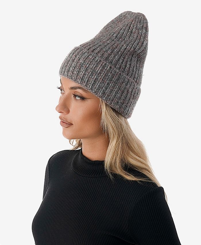 Marcus Adler Women's Stretch Ribbed Knit Cuff Beanie - Macy's