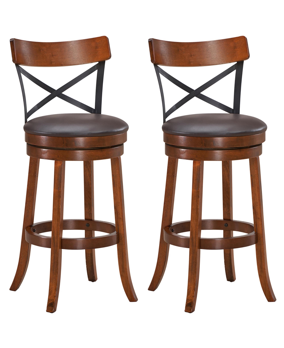 Click here for Costway Set of 2 Bar Stools Swivel 29.5 Dining Bar... prices