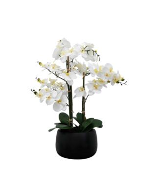 Tabletop Artificial Orchid Arrangement in Ceramic, 32" - Macy's