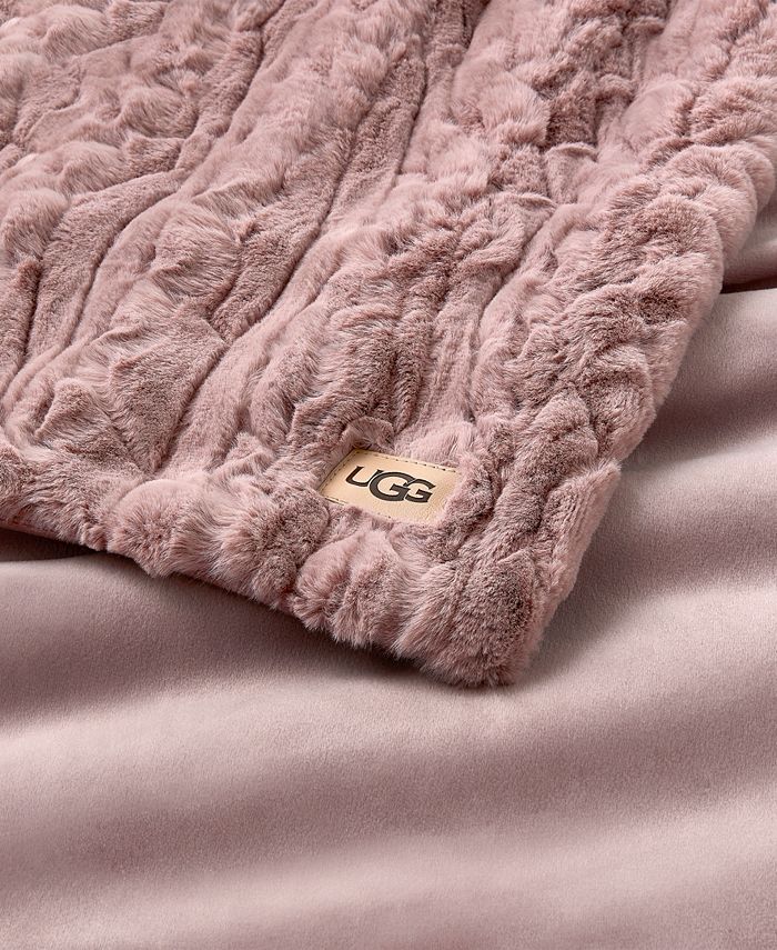 UGG® Ismay Faux Fur Throw, 50" x 70" - Macy's