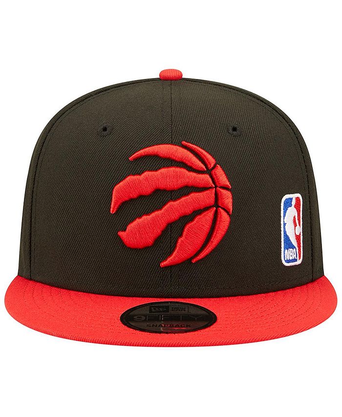 New Era Men's Black, Red Toronto Raptors Back Letter Arch 9FIFTY ...