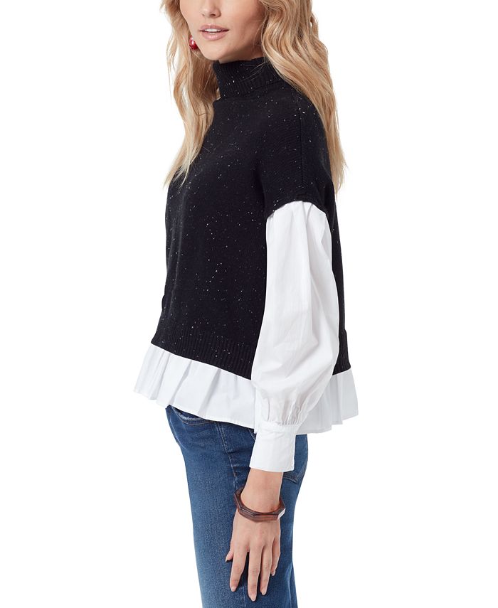 Sam Edelman Women's Baianca Mixed-Media Sweater - Macy's