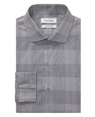 Calvin Klein Men's Stain Shield Extra Slim Fit Stretch Untucked Dress ...
