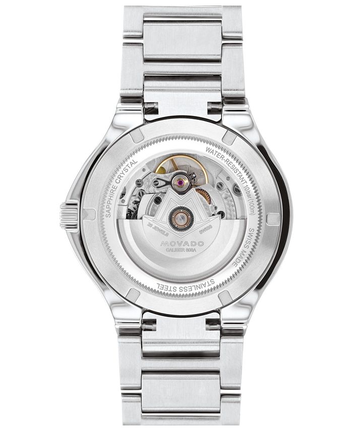 Movado Women's Se Automatic Swiss Automatic Silver-Tone Stainless Steel ...