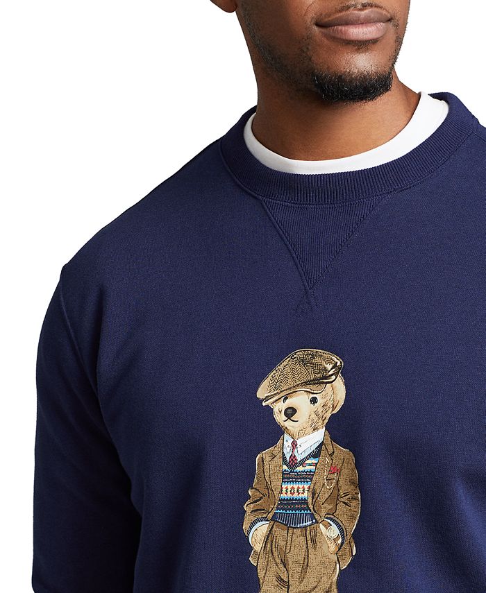 Polo Ralph Lauren Men's Big & Tall Polo Bear Fleece Sweatshirt - Macy's