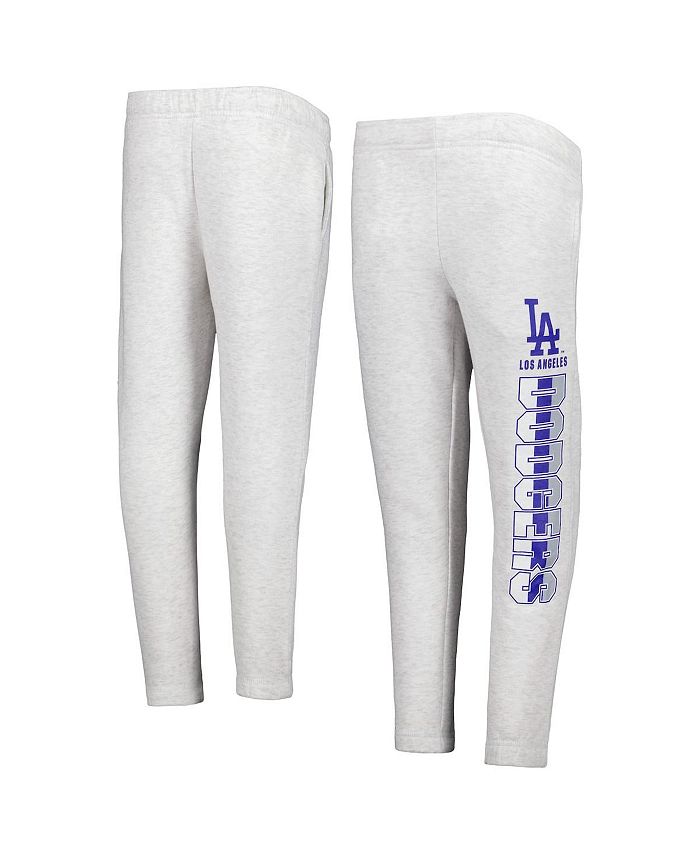 Outerstuff Big Boys Ash Los Angeles Dodgers Game Time Fleece Pants - Macy's