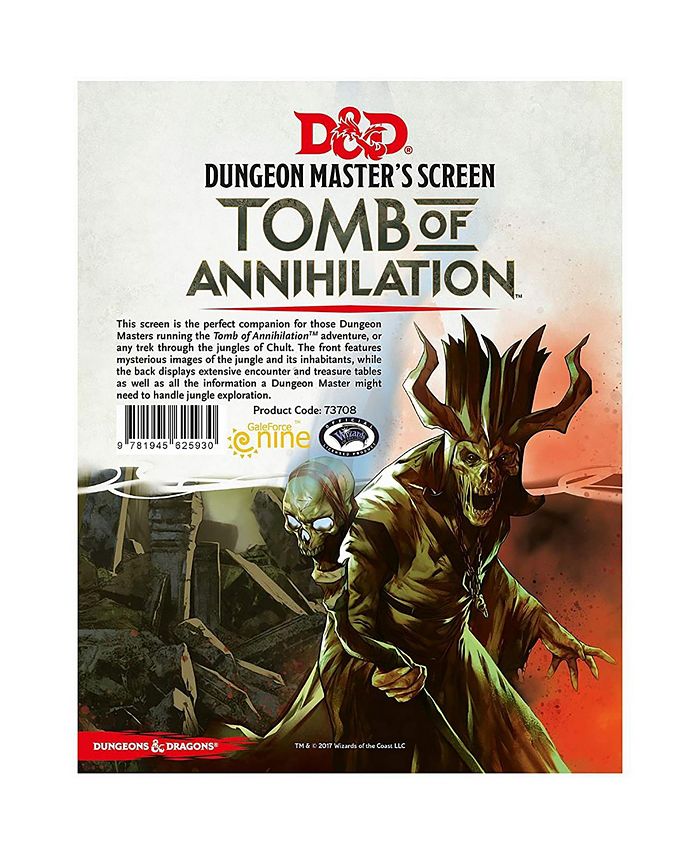 Dungeons & Dragons D D Tomb of Annihilation Dungeon Master's Screen Tabletop RPG DM Screen ...
